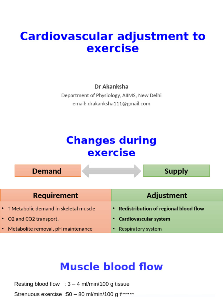 Lecture 13 - Exercise Physiology | PDF
