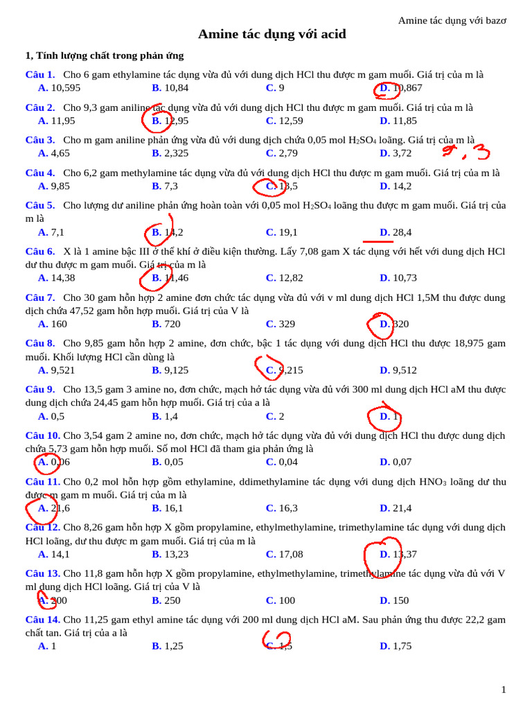 Chương 3.2 Amin Tác D NG V I Axit | PDF