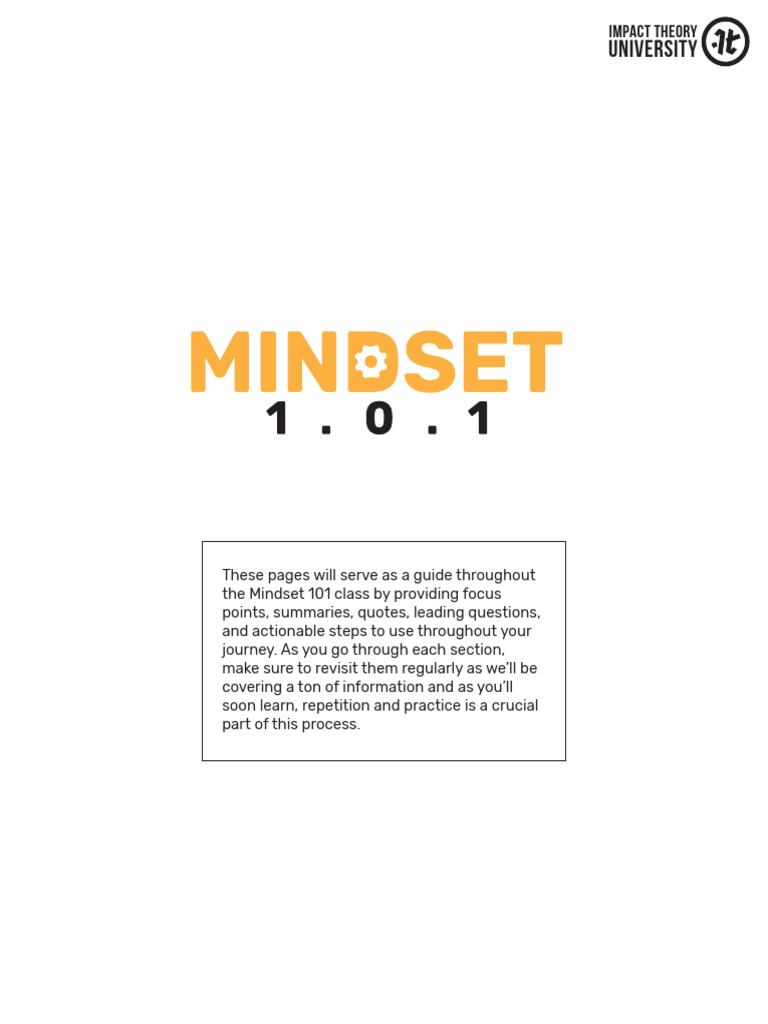 ITU-Mindset-101-Part-1 | PDF