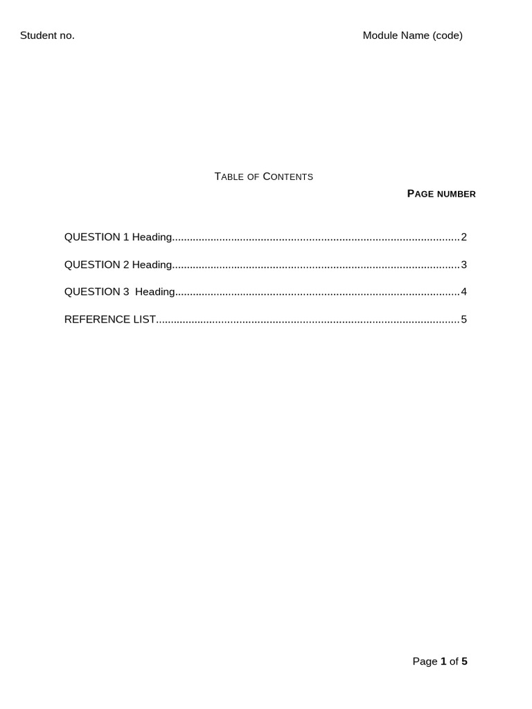 Assignment Template IMM | PDF