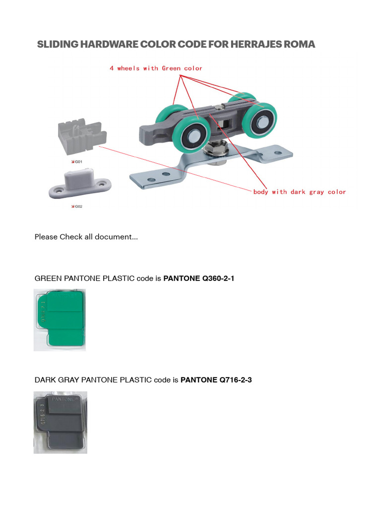 Hardware Color Code for ROMA[1] | PDF