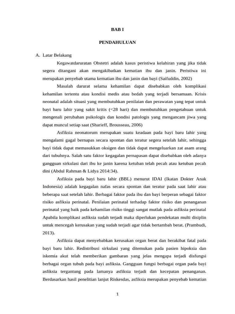 LAPSUS GADAR BY. NY. ISTIQOMAH DENGAN ASFIKSIA Rg. Nicu | PDF