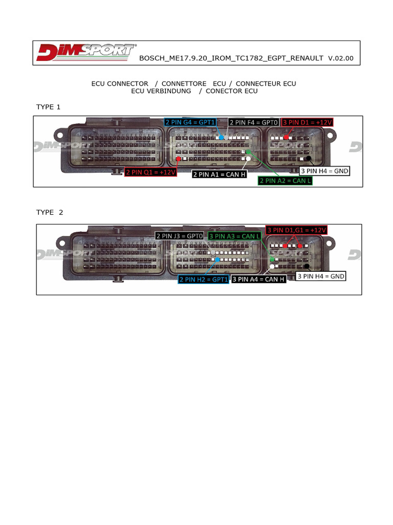 Bosch Me17.9.20 Irom TC1782 Renault | PDF