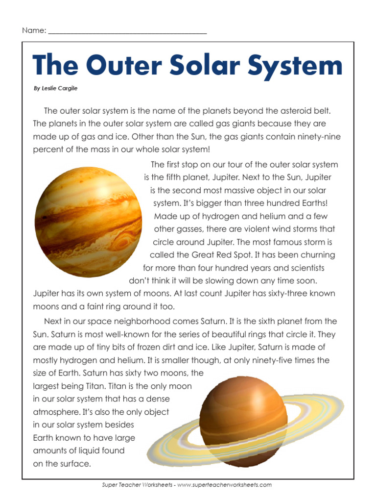 Science-Outerplanets WBRRR | PDF