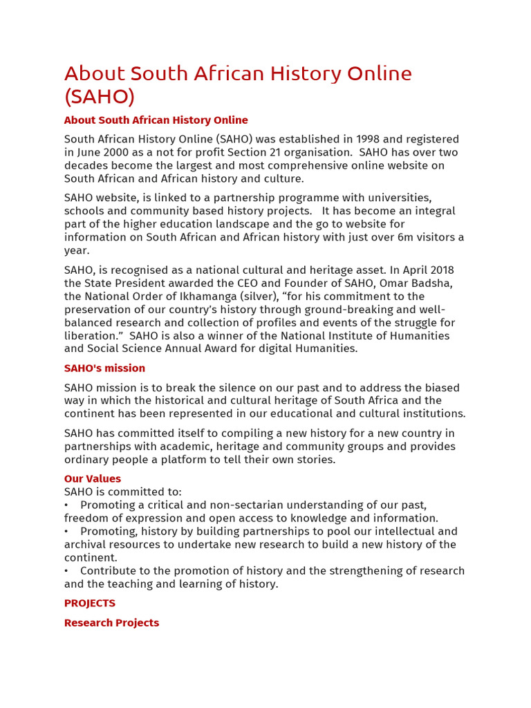 South African History | PDF