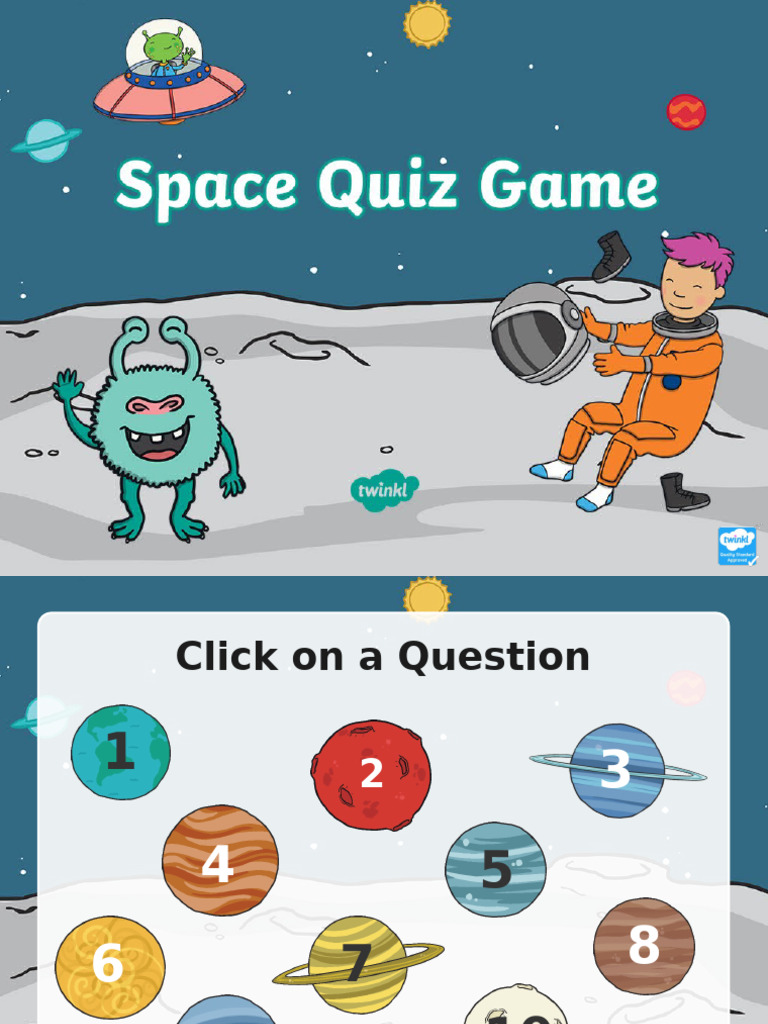 T T 4995 Space Quiz Multiple Choice Game Powerpoint Ver 2 | PDF