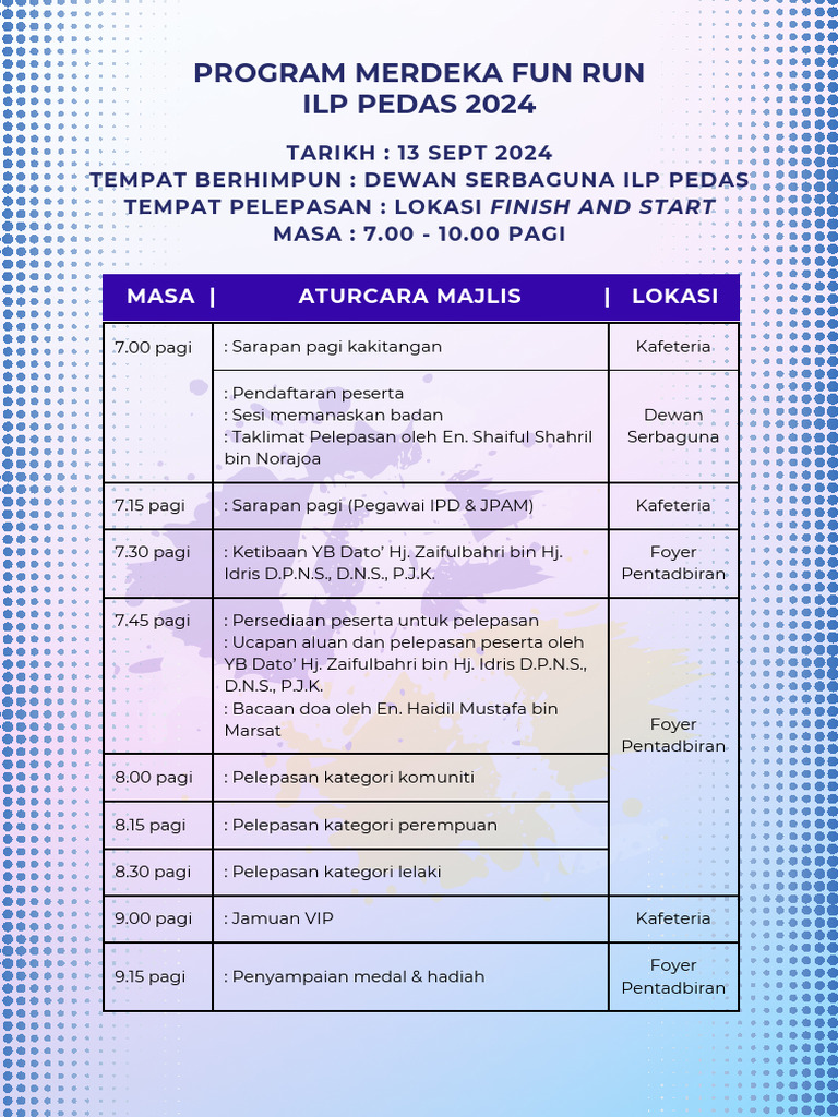 Aturcara Fun Run 2024-1 | PDF