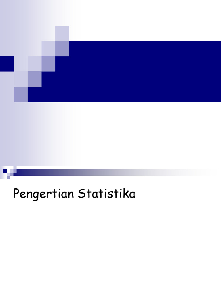 Pengantar Statistika Dasar | PDF