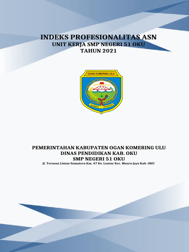 Cover Indek Propesionalitas Asn 51 Oku | PDF