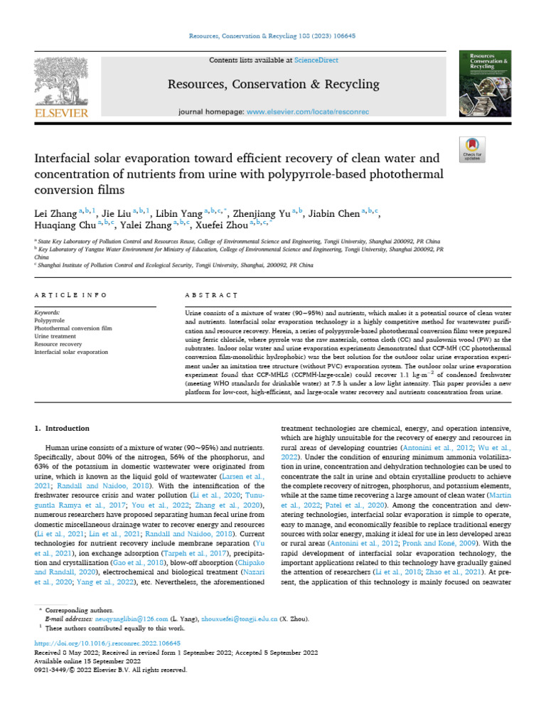 Resources, Conservation Recycling | PDF