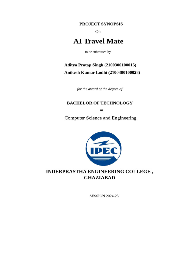 Project Synopsis Final RR | PDF