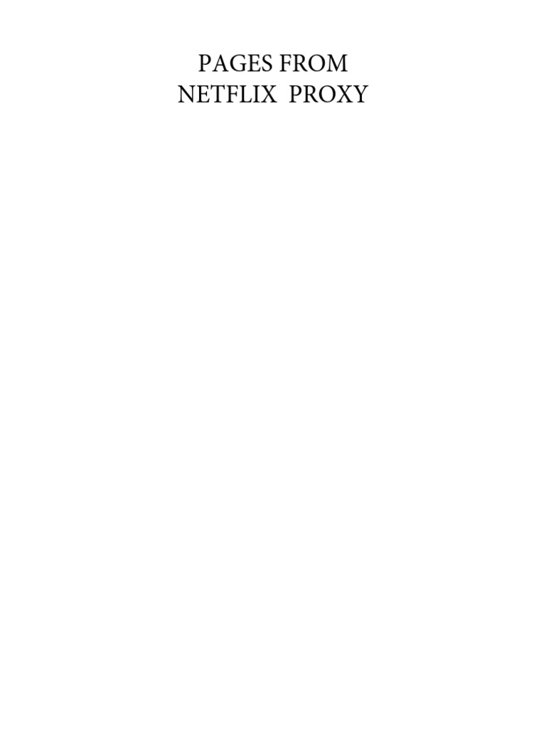 Proxy Show N Tell | PDF