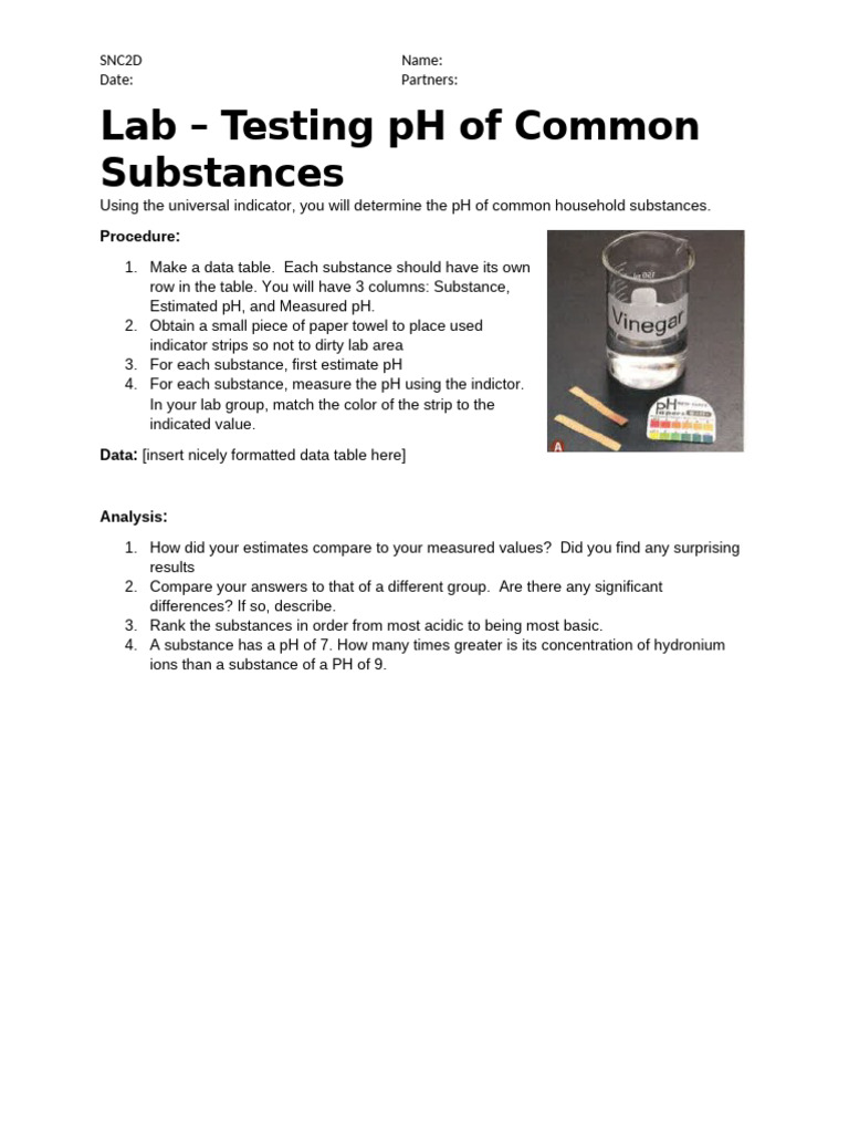 Acid Base Indicator Lab 2 | PDF