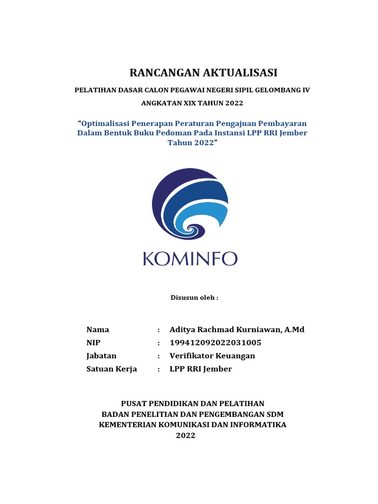 Aktualisasi Kominfo | PDF | Bisnis | Pengelolaan Keuangan & Uang
