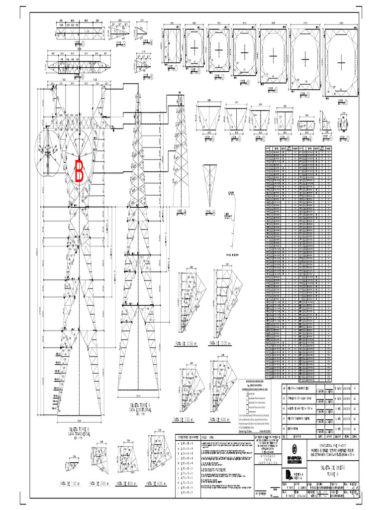 EEB-U113-CT100501-L000-DIS6016-A4 Silueta Torre B | PDF