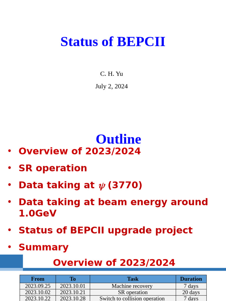 BEPCII2024 July | PDF