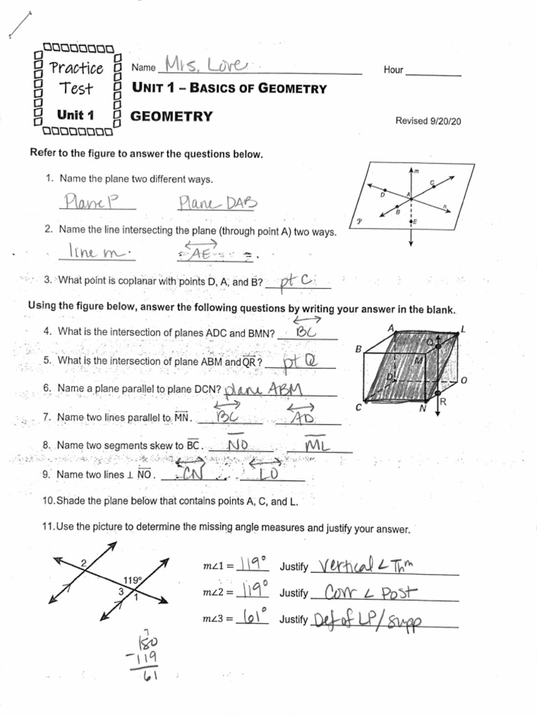 Unit 1 Practice Test Key | PDF