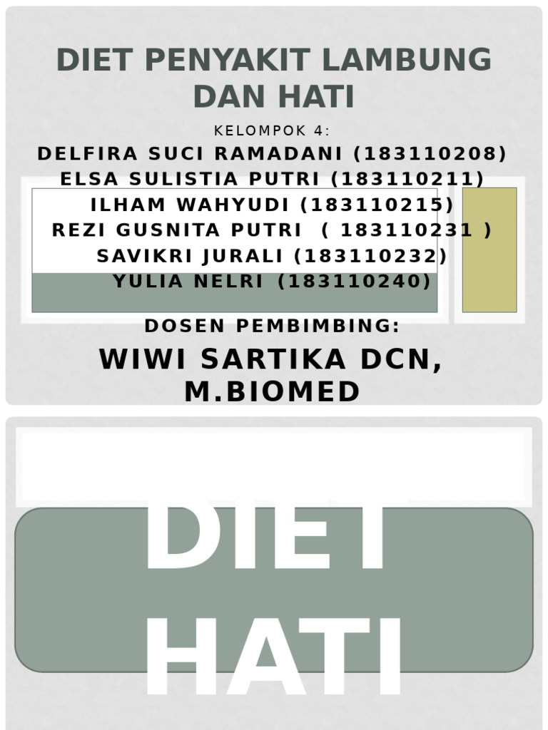Diet Penyakit Lambung Dan Hati | PDF