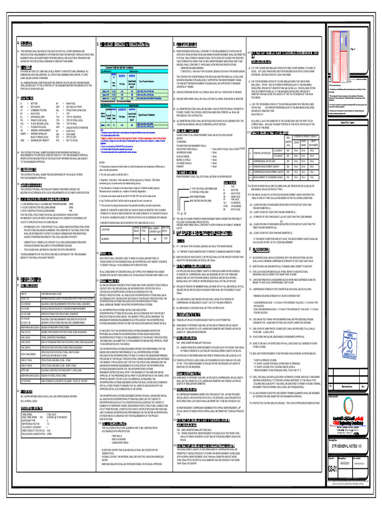 Trakhees Approved Structural Drawings | PDF