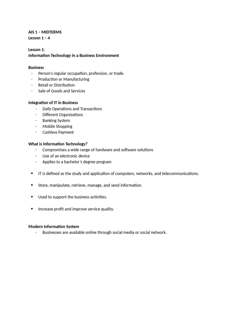 AIS 1a | PDF