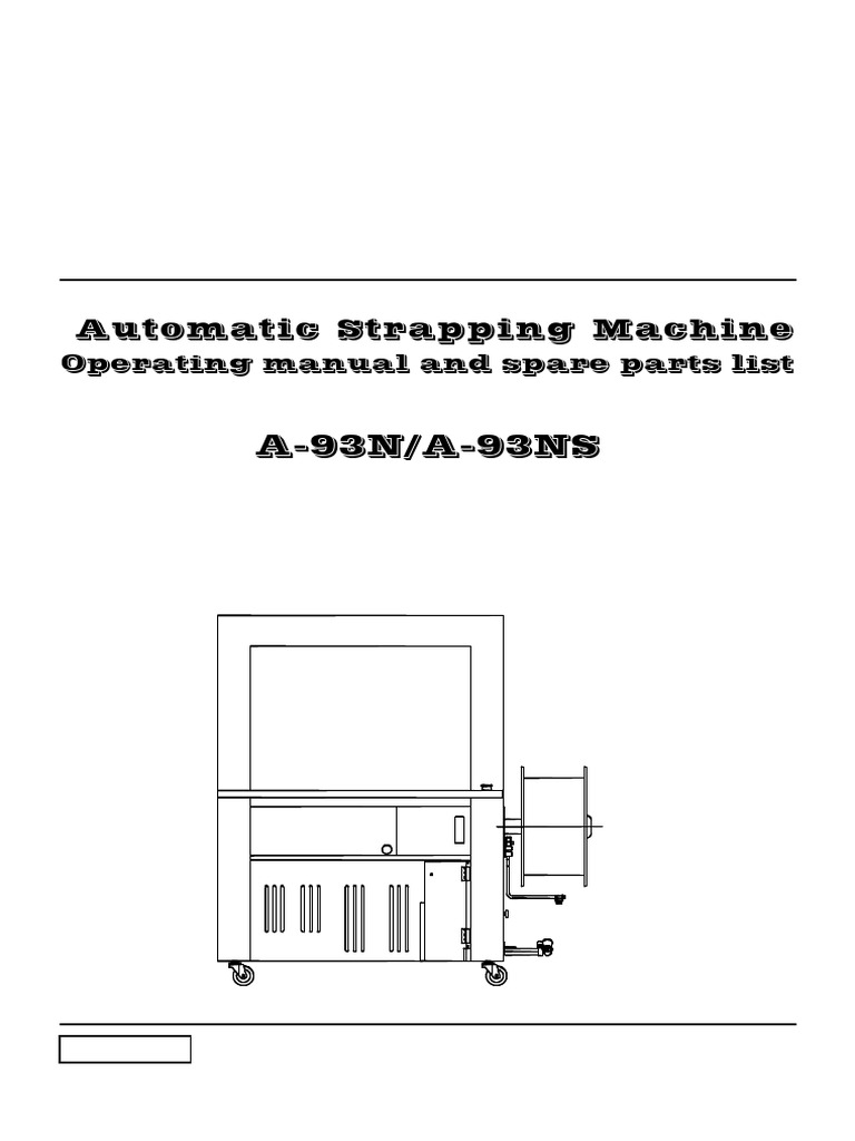 A93N English Manual | PDF | Switch | Belt (Mechanical)