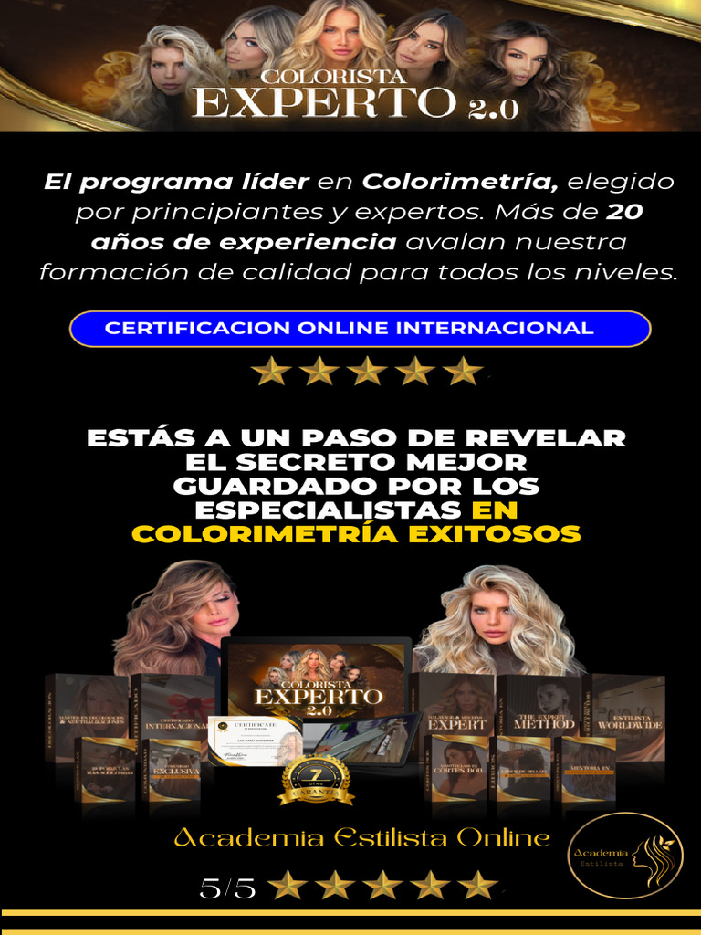 Ficha Técnica Curso Colorista Experto | PDF
