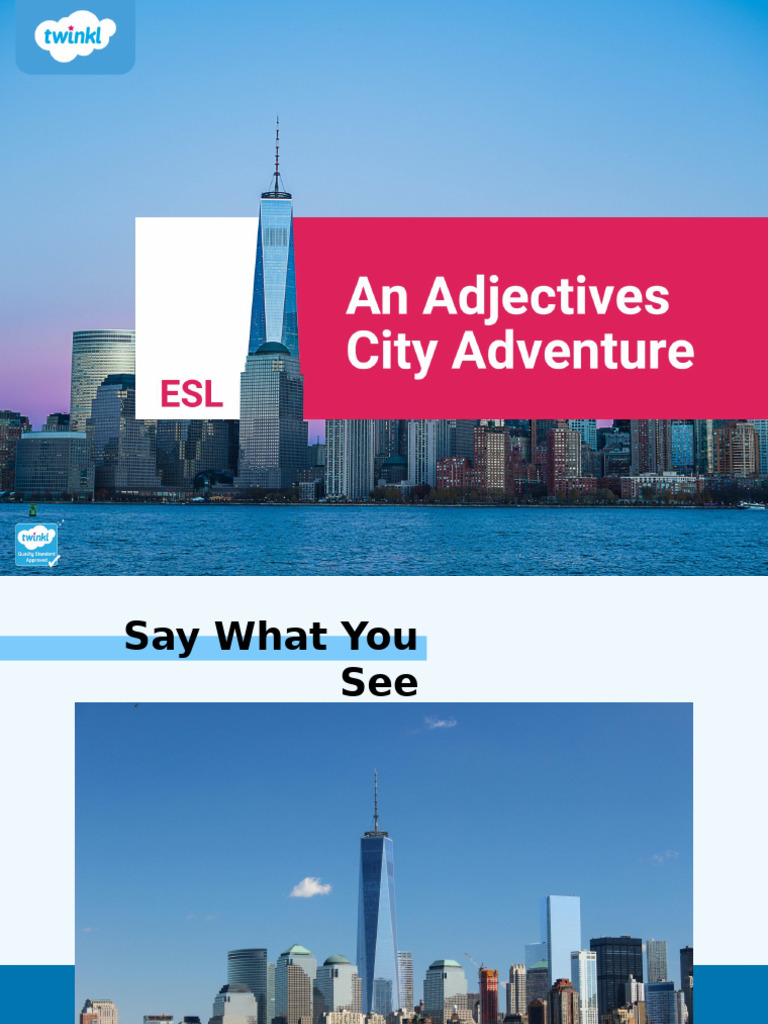 An Adjectives City Adventure Adults A1 A2 Ver 2 | PDF
