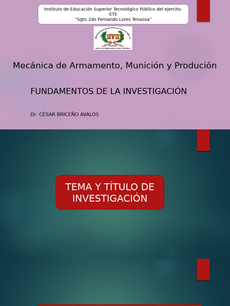 Clase 05 (Tema y Titulo) | PDF