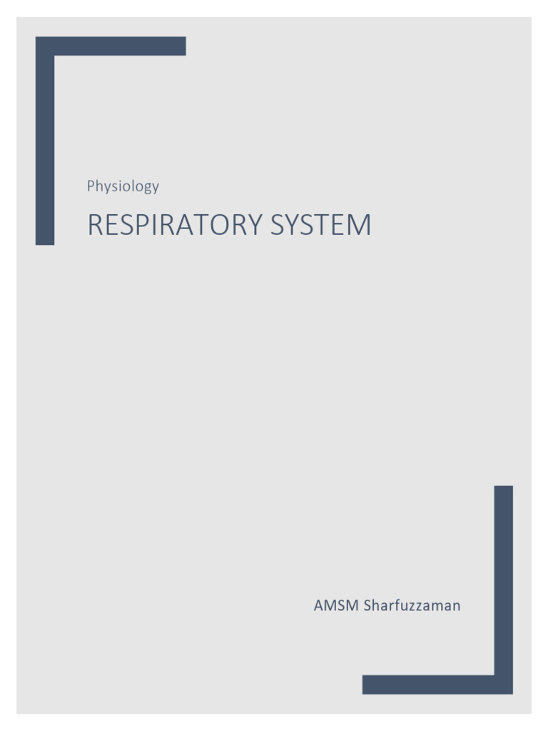 Respiratory System | PDF