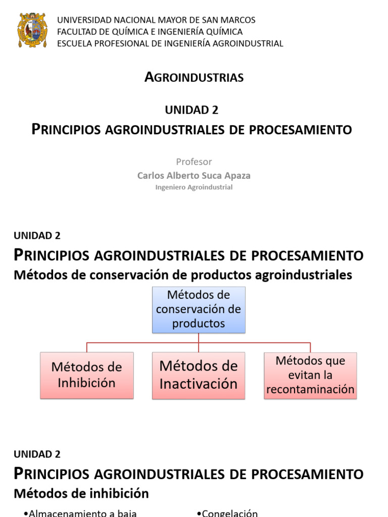 Clase 5.2 - Principios de La Agroindustria | PDF