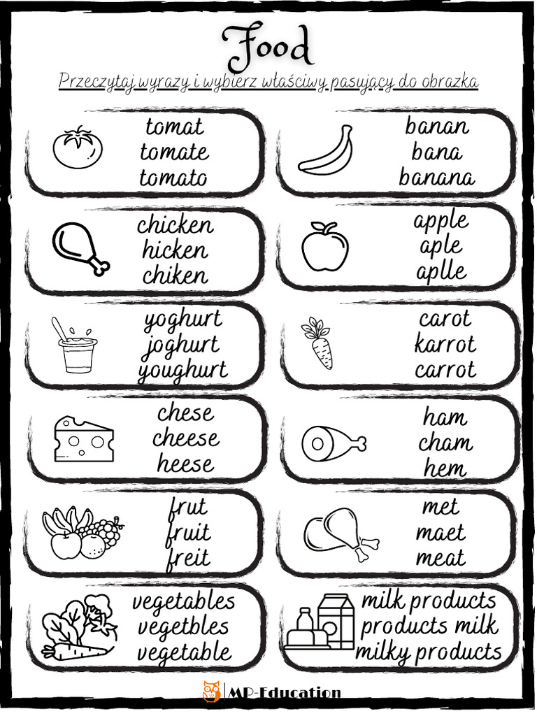 Food - Read & Write Part 1 | PDF