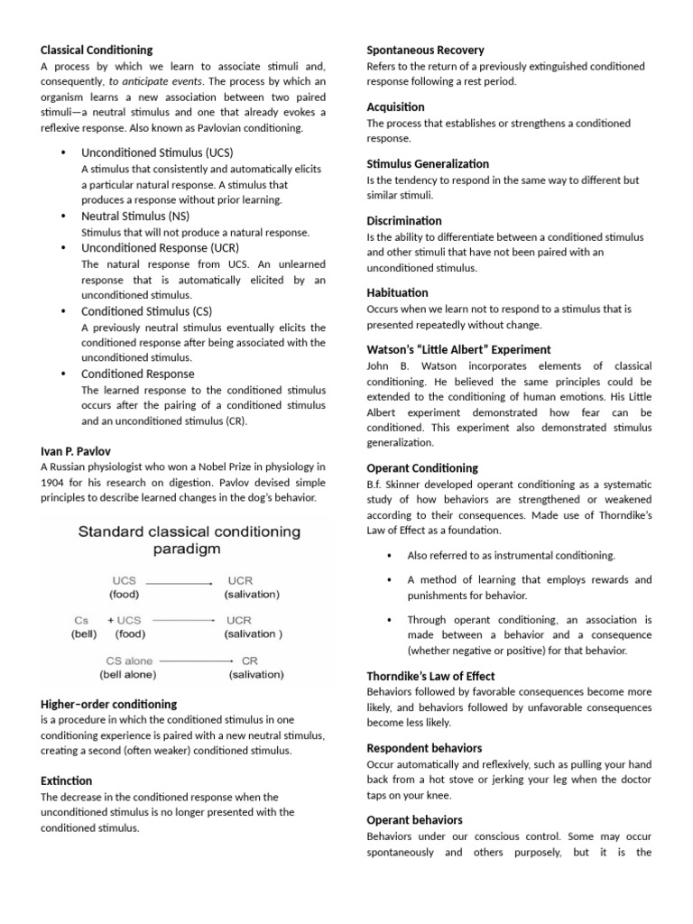 Learning HANDOUTS | PDF