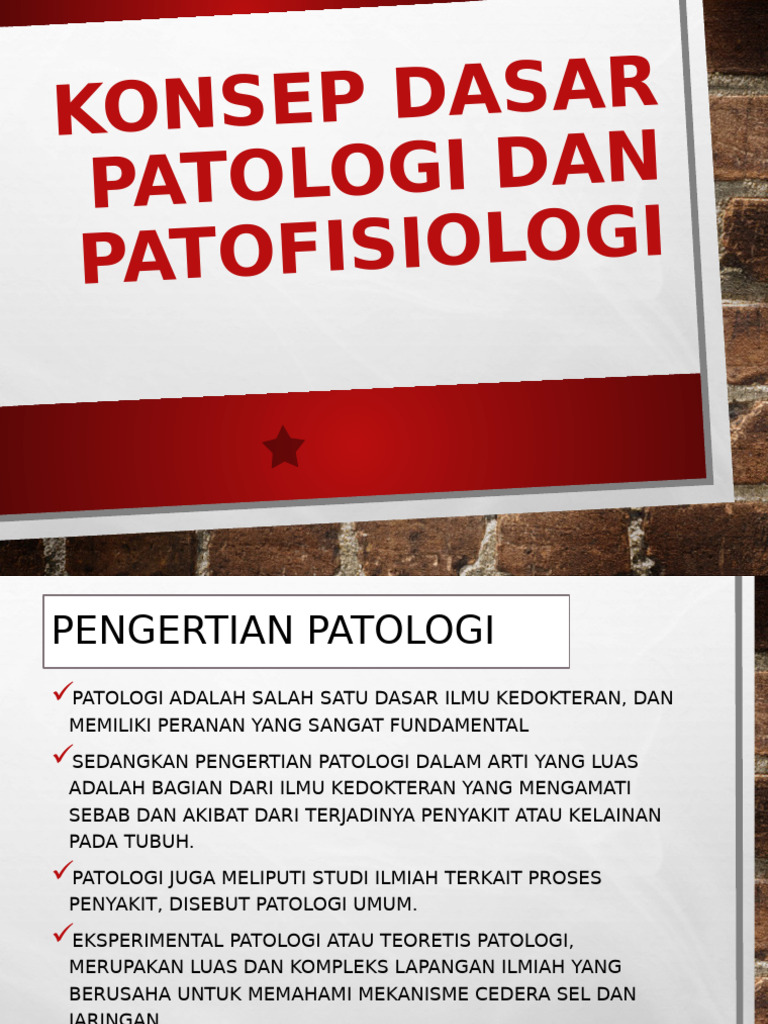Konsep Dasar Patologi Dan Patofisiologi | PDF
