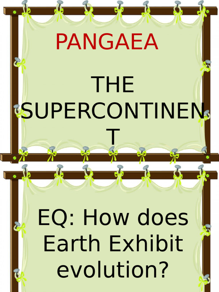 Lesson 1.3 PANGAEA The Supercontinent | PDF