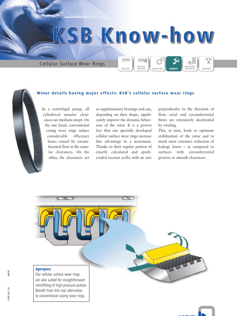 KSB Cellular Surface Wear Rings en Downobject, Property File | PDF ...