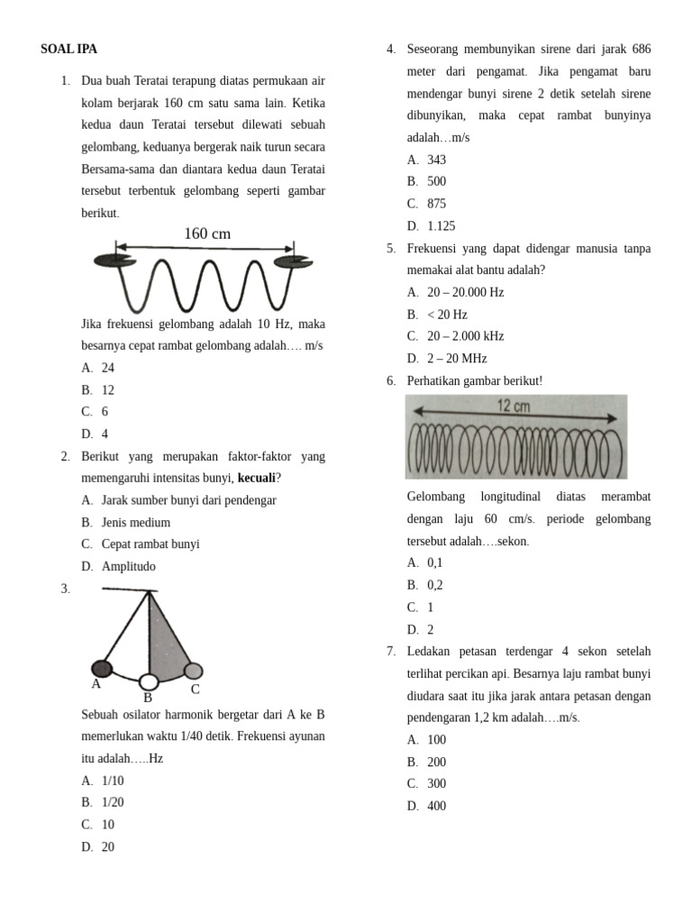 Soal Pat Ipa Kelas Viii | PDF