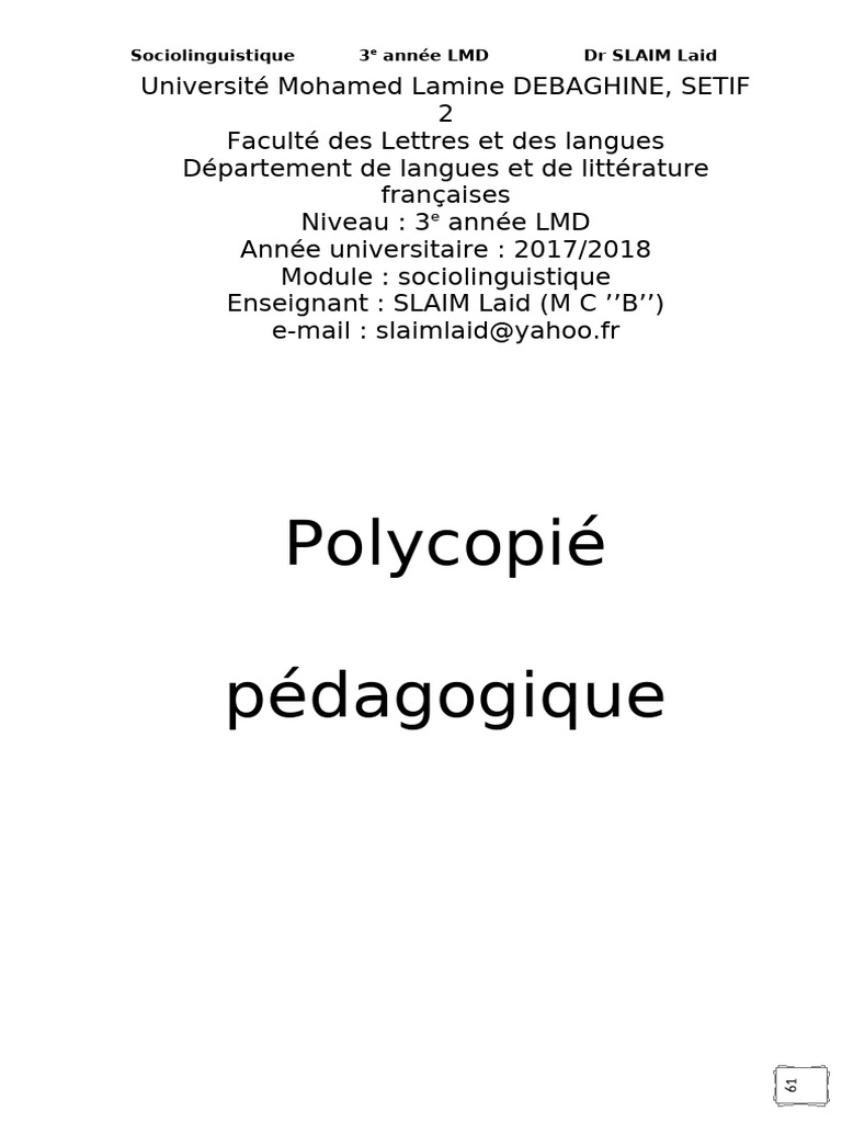 Polycopié (1) | PDF