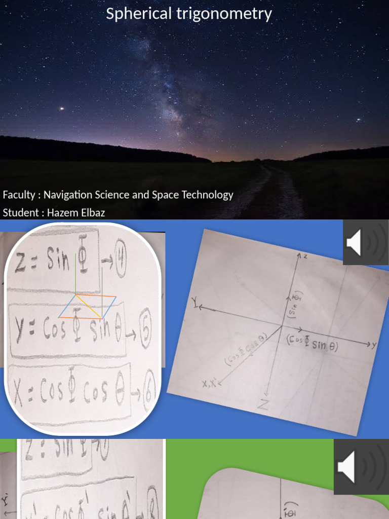 Spherical Trigonometry | PDF