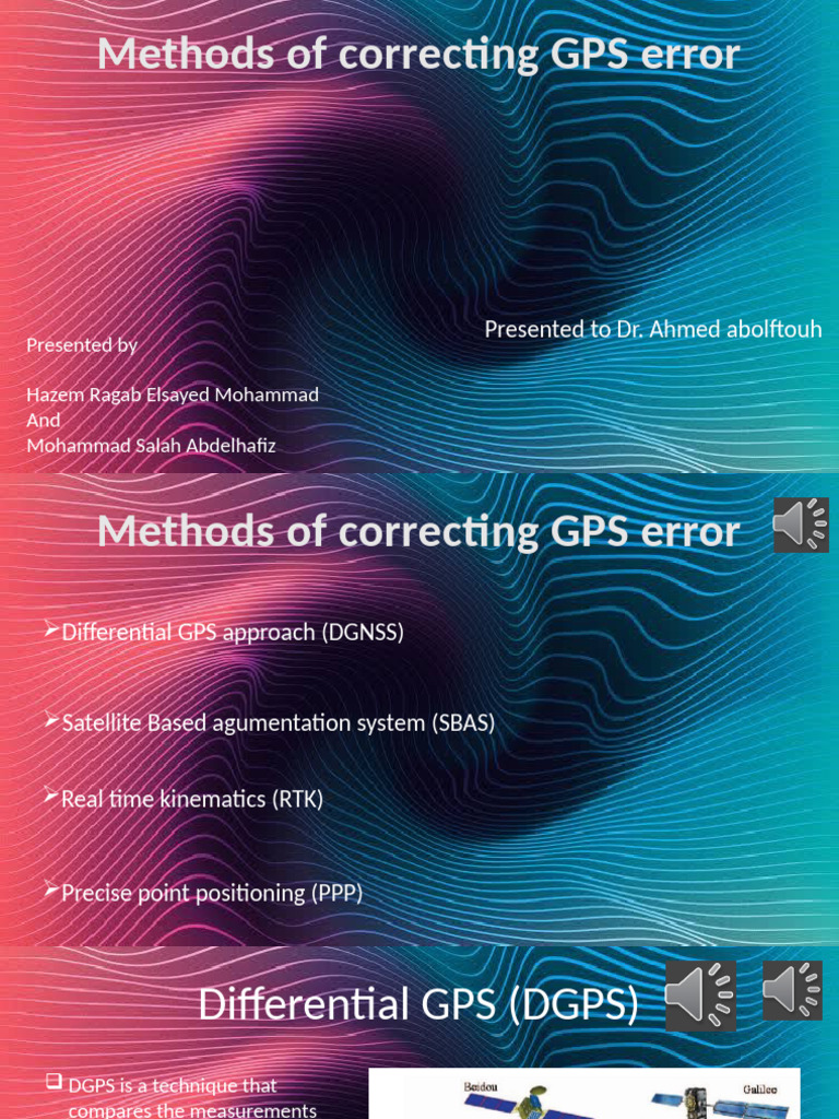 Methods of GPS Correction | PDF
