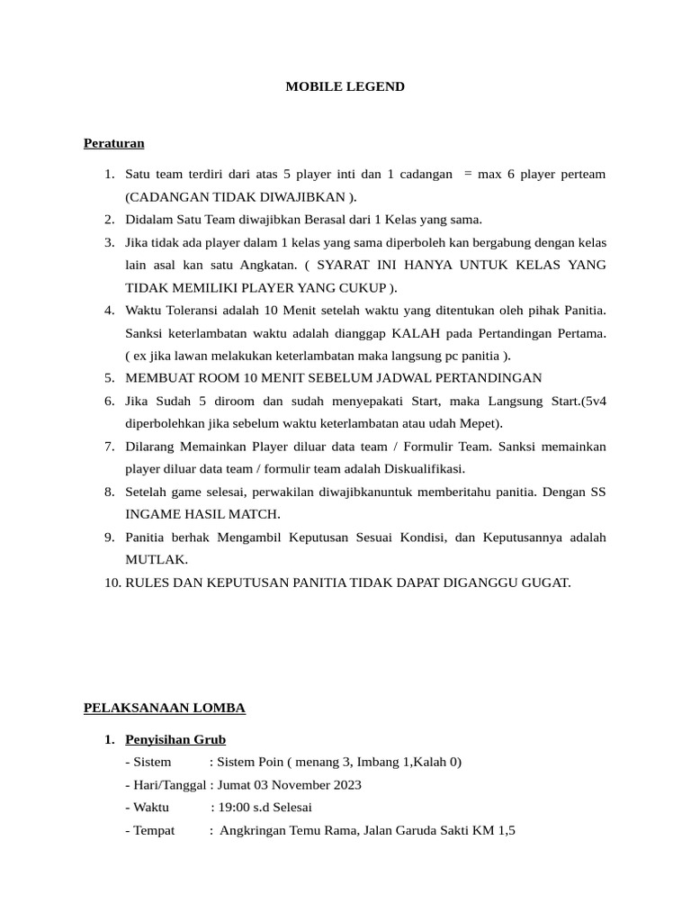 Mobile Legend | PDF