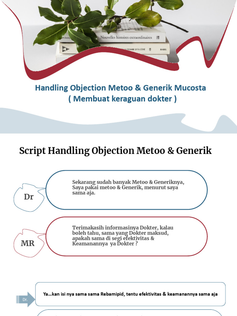 Handling Objection Metoo Mucos | PDF