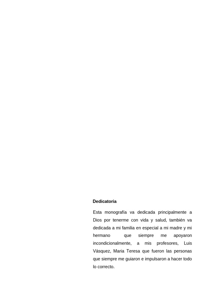 Dedicatoria Rbo | PDF