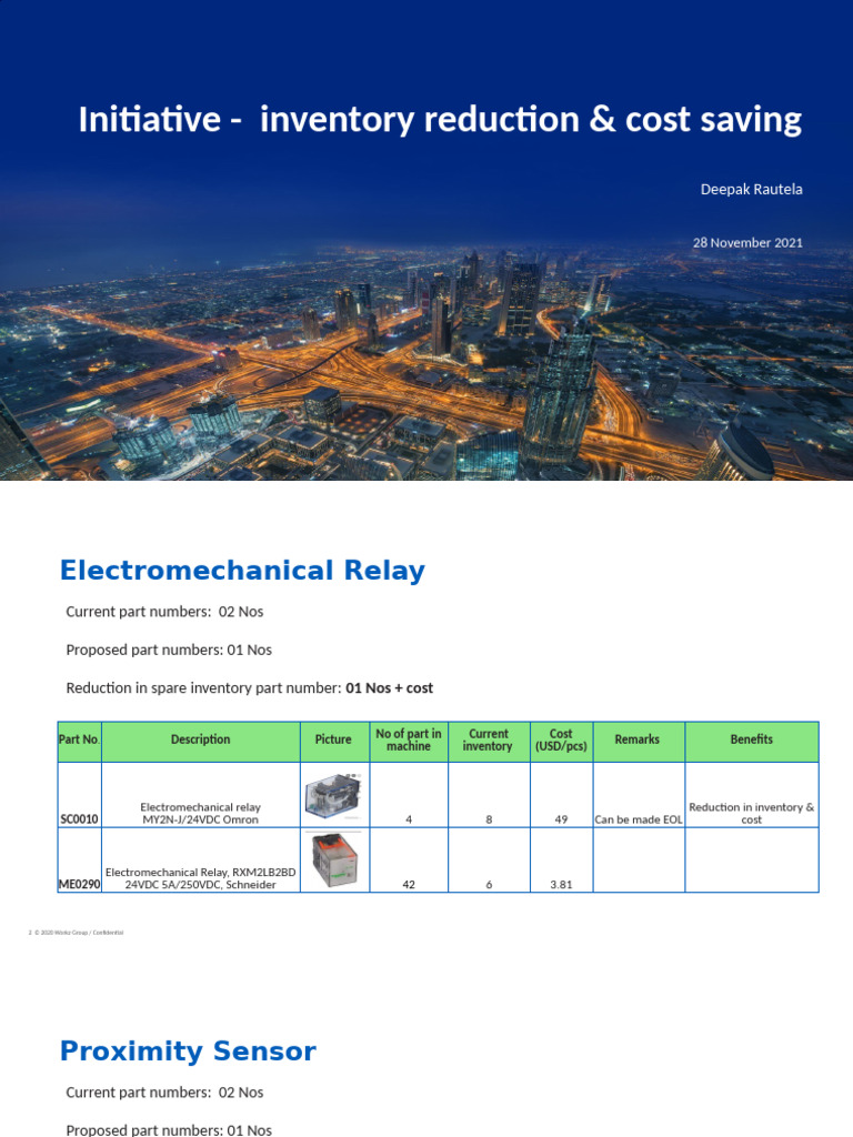 Inventory Reduction + Cost Saving | PDF