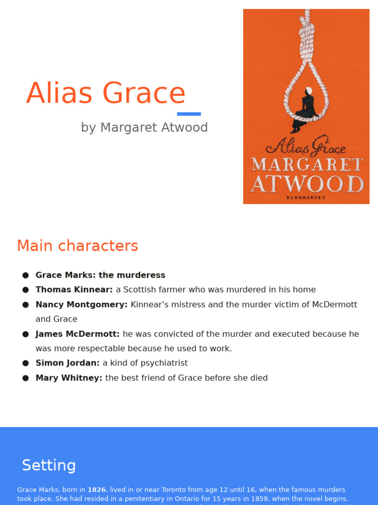 Alias Grace by Margaret Atwood | PDF
