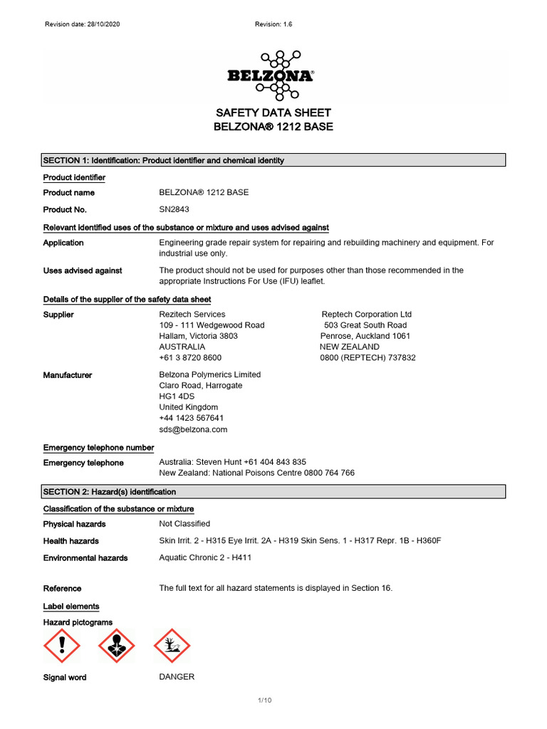 1212 Belzona English | PDF