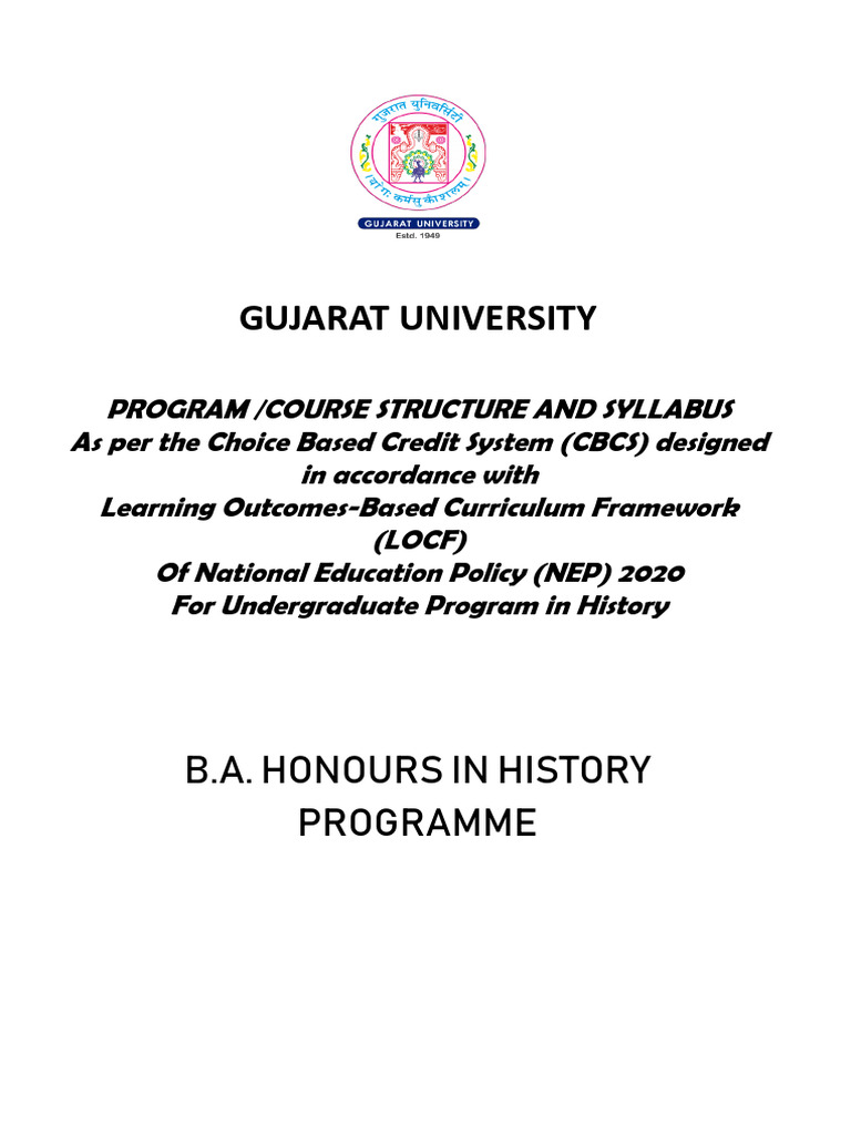 Minor BA History | PDF | Bachelor Of Arts | Social Science
