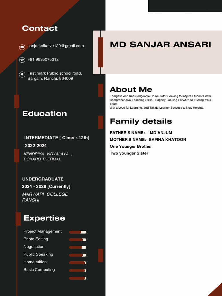 Sanjar Resume | PDF