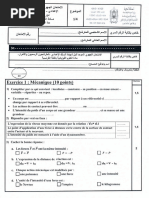 Examen Régional 3AC PC SM 2024 | PDF
