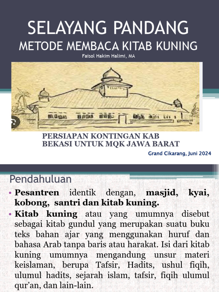 Selayang Pandang Kitab Kuning | PDF