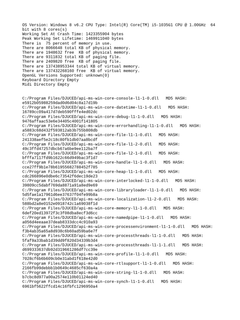 Crash Log | PDF